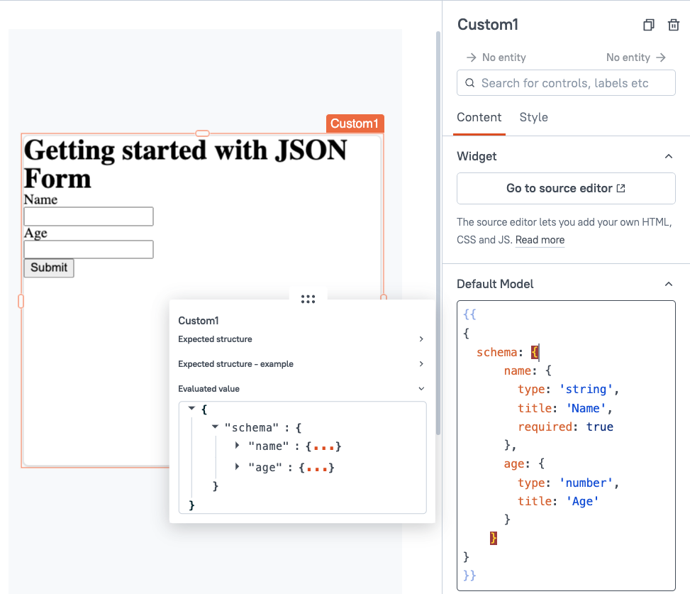 Building A Custom Widget Using The Jsonform Library Appsmith